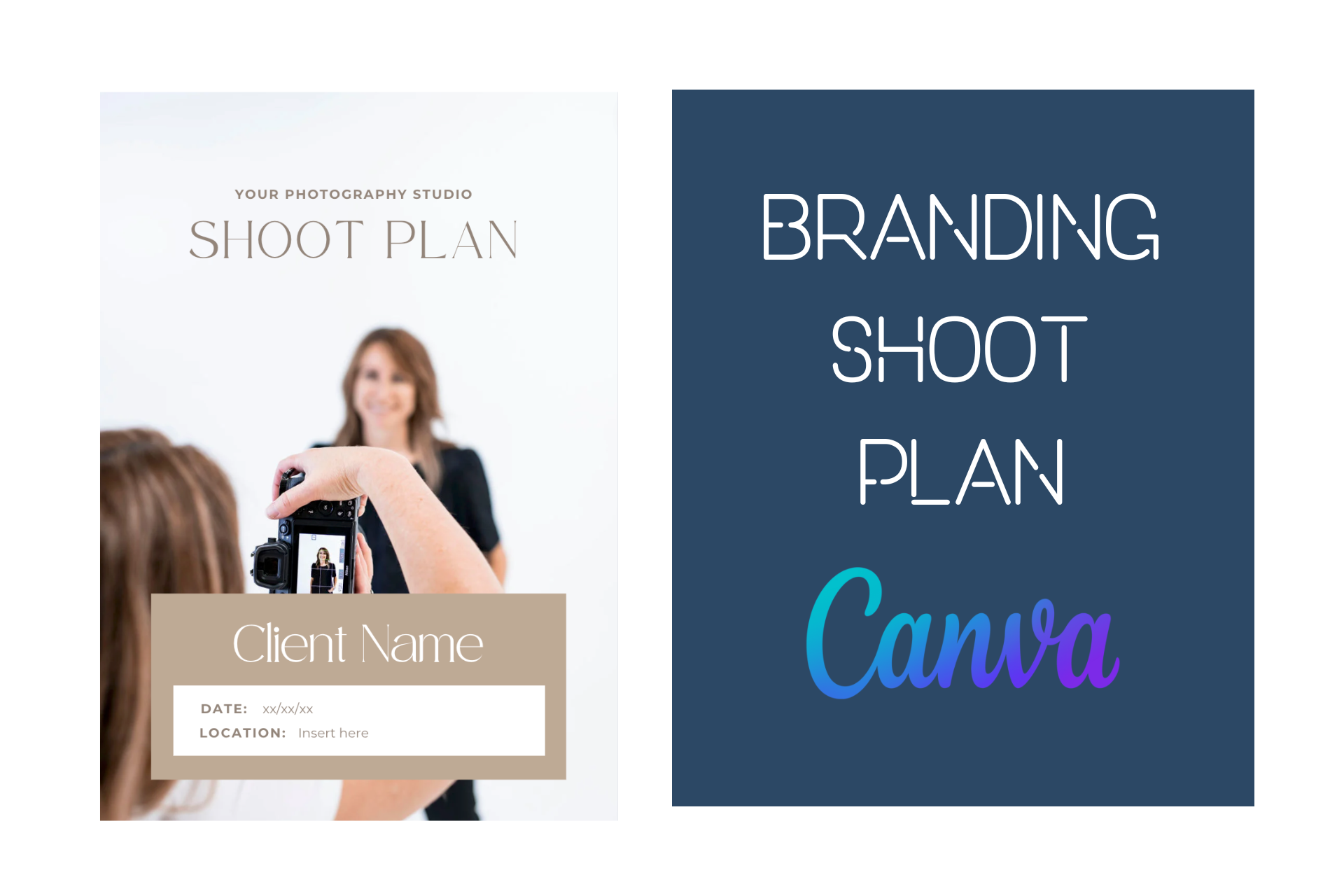 Shoot Plan - For branding photography – Found Photographer Templates