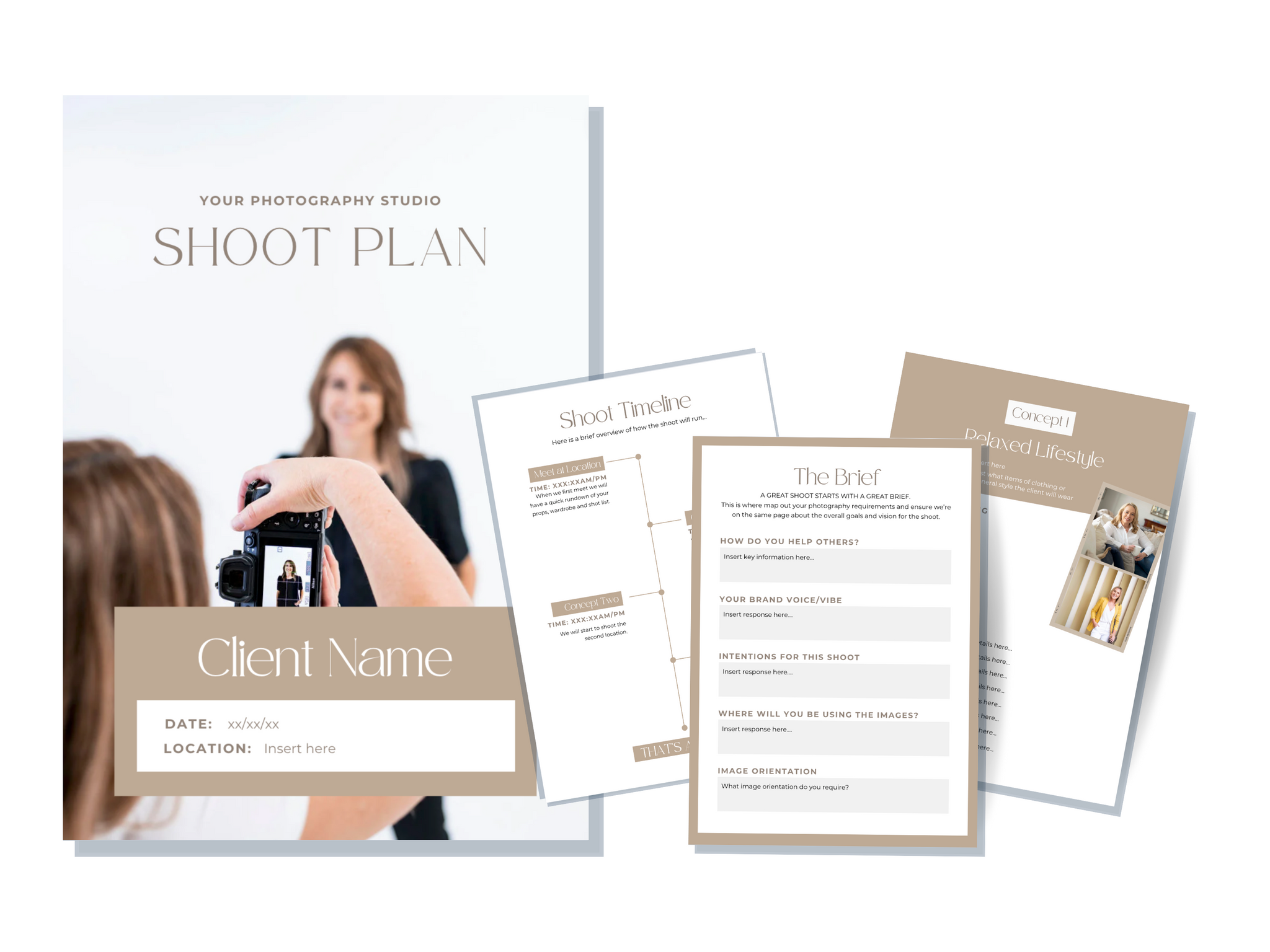 Branding Photography Shoot Plan – Found Photographer Templates