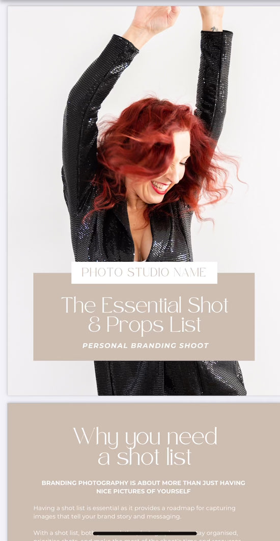 The Essential Shot and Props List – Found Photographer Templates